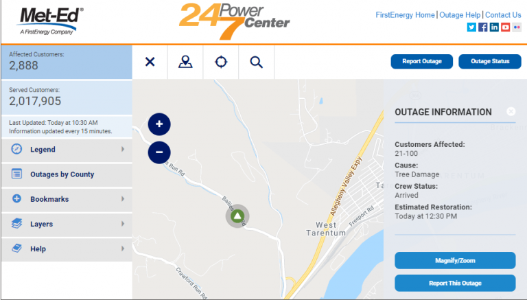 Electric Service Update – Tarentum Borough